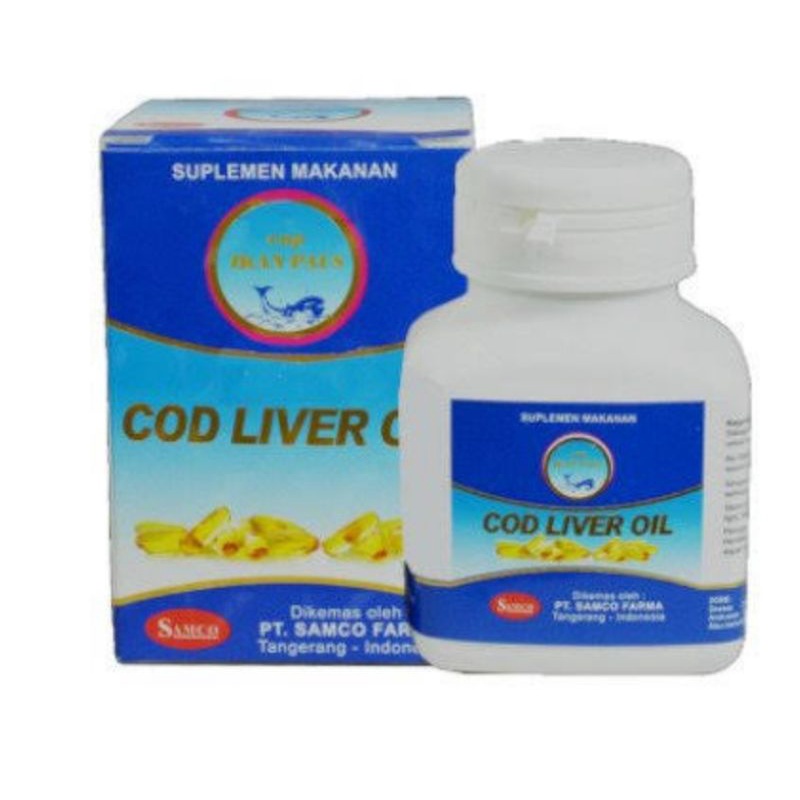 Jual Cod Liver Oil cap Ikan Paus (50 kapsul, 100 kapsul) | Shopee Indonesia
