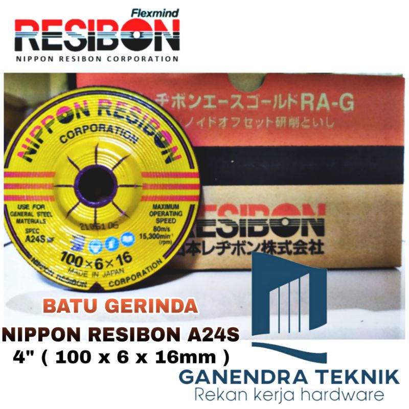 Jual Batu Gerinda Poles Nippon Resibon 4" Inch x 6mm | Shopee Indonesia