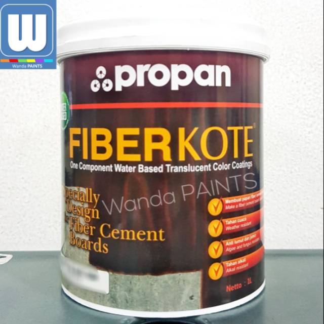 Jual PROPAN FIBERKOTE Cat Warna Kayu Papan Semen (1 liter) | Shopee ...