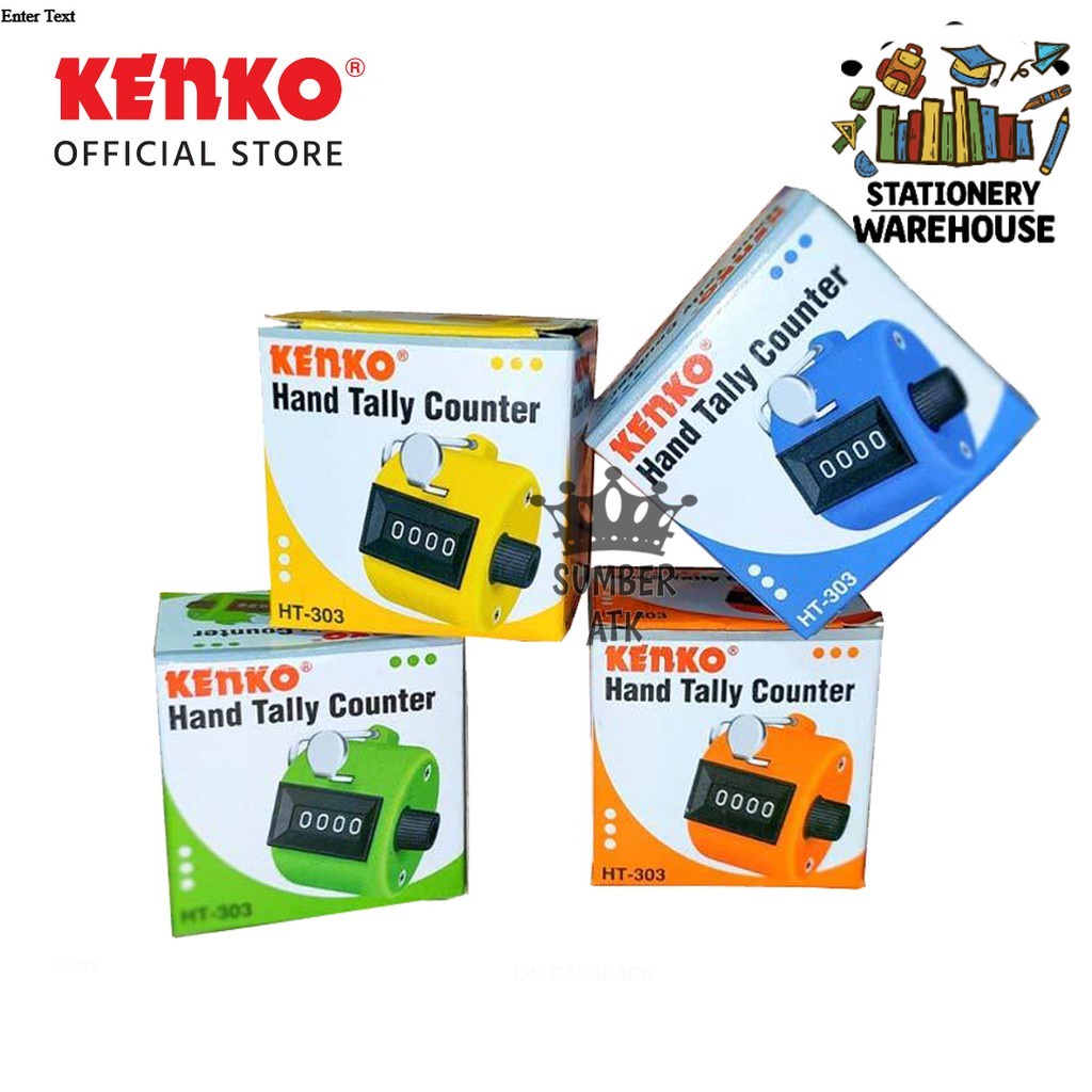 Jual Hand Tally Counter HT-303 KENKO / Alat bantu Hitung / Alat hitung ...