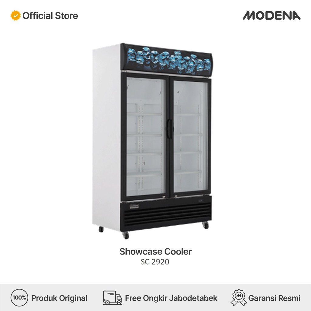 Jual MODENA Showcase Cooler - SC 2920 910 Liter | Shopee Indonesia