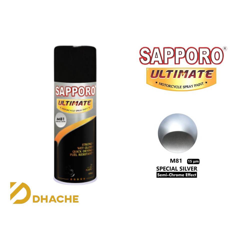Jual Cat Semprot Sapporo Ultimate M81 Special Silver / Sapporo Spray ...