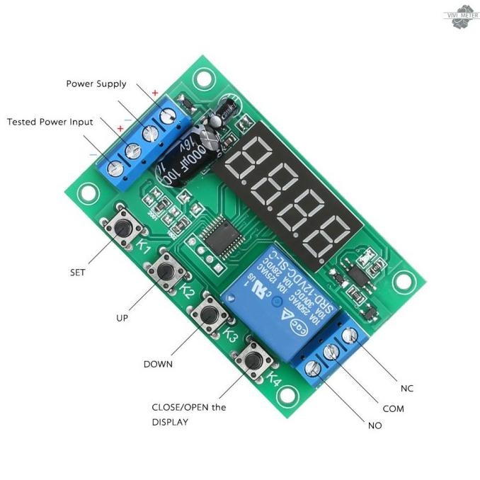 Jual Modul Relay Switch Control Dc 12v Untuk Monitor Tegangan Listrik