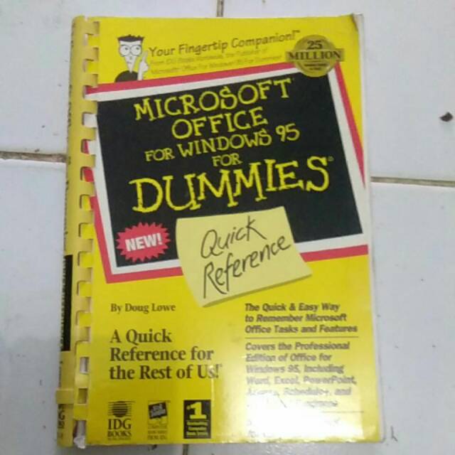 Jual Original Microsoft Office for Windows 95 for dummies | Shopee ...