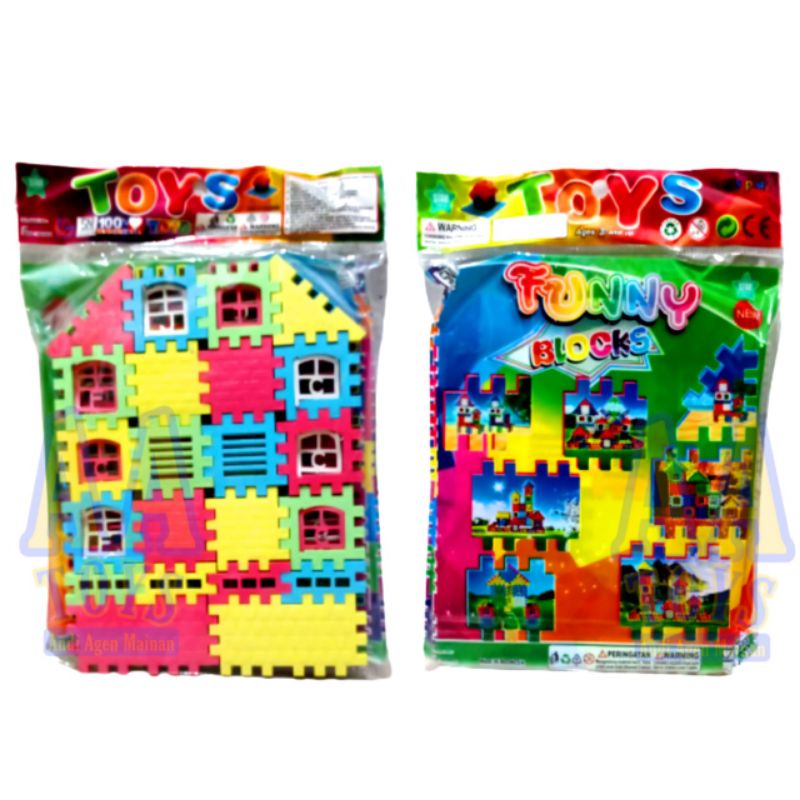 Jual Mainan Block Rumah Isi 44 pcs / Mainan Anak Laki-laki Dan ...