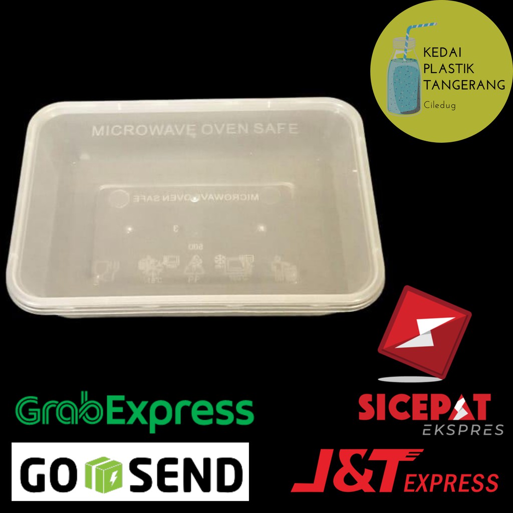 Jual Thinwall Persegi Panjang 500ml 25pcs Rectangular Food Container