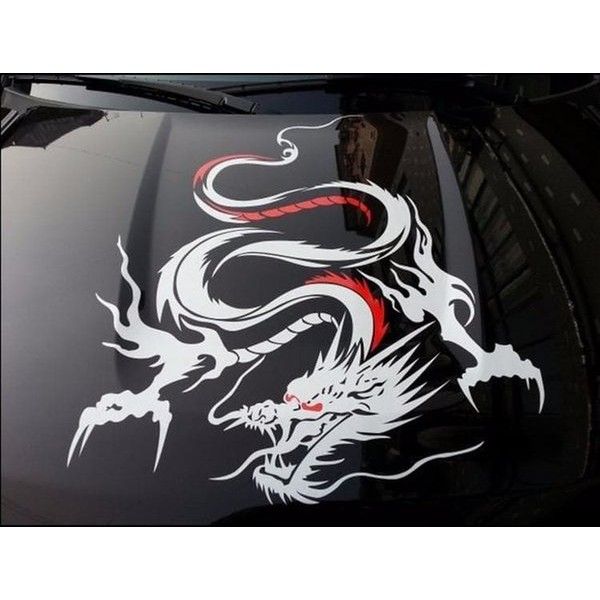 Jual sticker kap mobil dimensi naga dragon 50cm | Shopee Indonesia