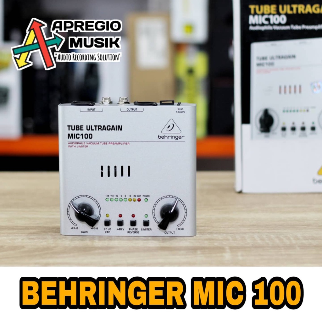 Jual Behringer MIC100 MIC 100 Tube Ultragain Preamp Microphone Tabung | Shopee Indonesia