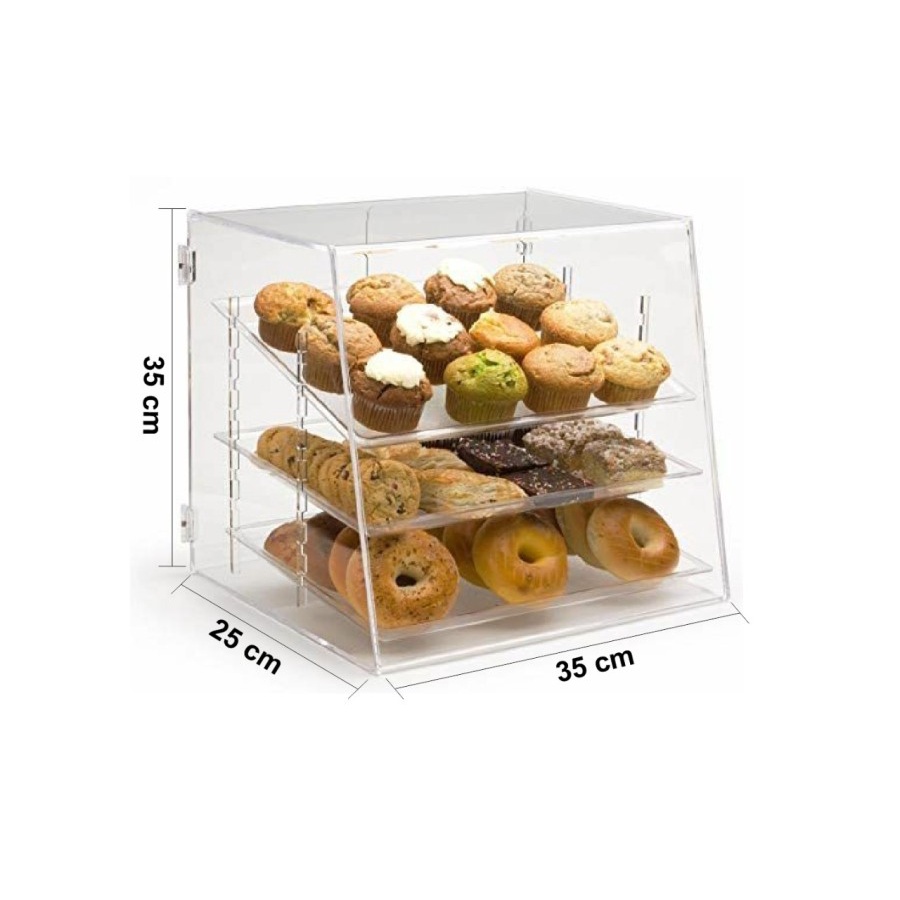 Jual Jual Akrilik Display Etalase Rak Kue Roti Display Akrilik Kue ...