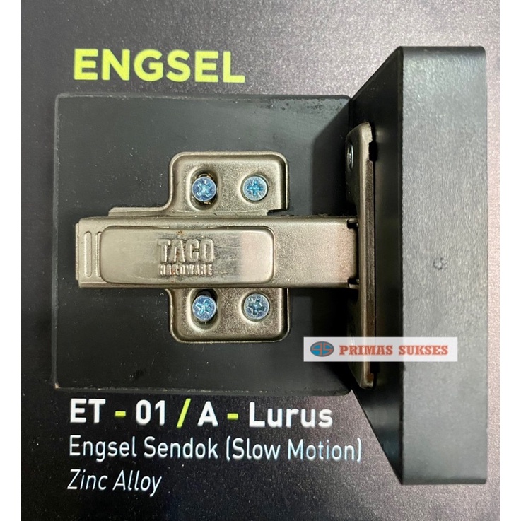 Jual (1 Buah/sebelah) Engsel Sendok 35mm Lemari Taco SLOW MOTION soft close | Shopee Indonesia