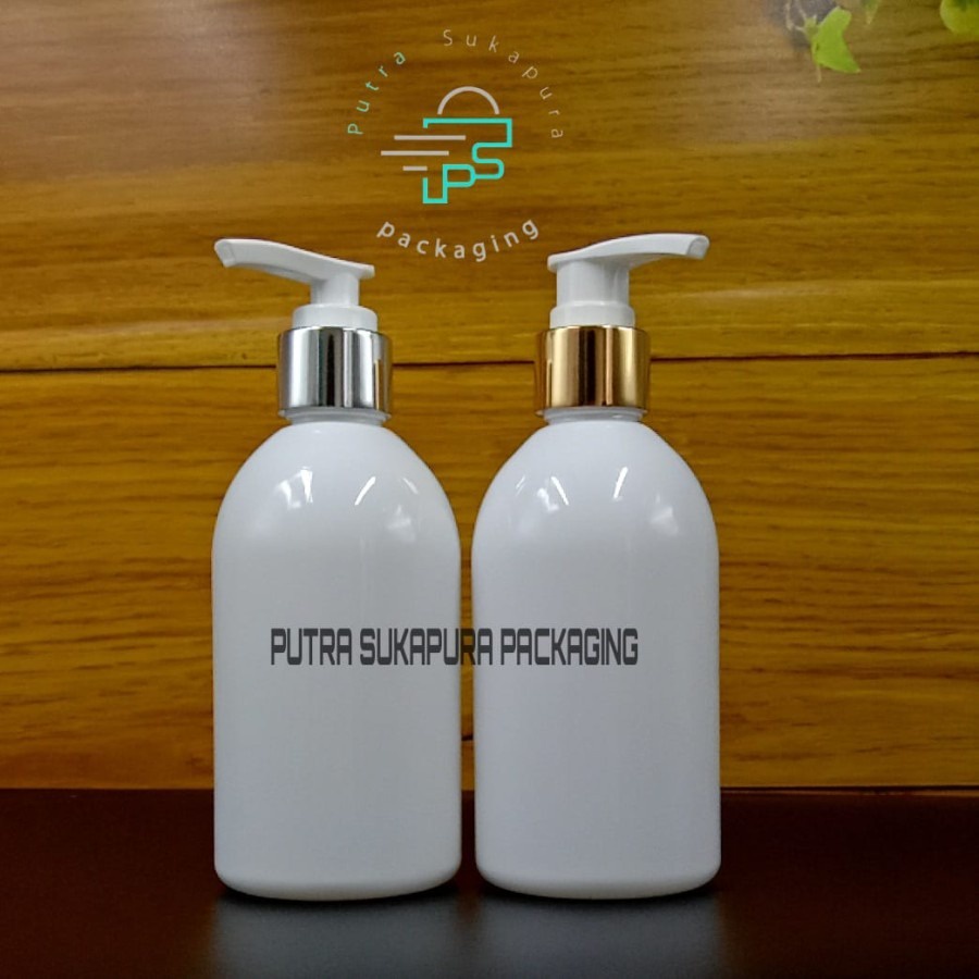 Jual botol pump 250ml oval putih / botol lotion pump 250ml | Shopee Indonesia