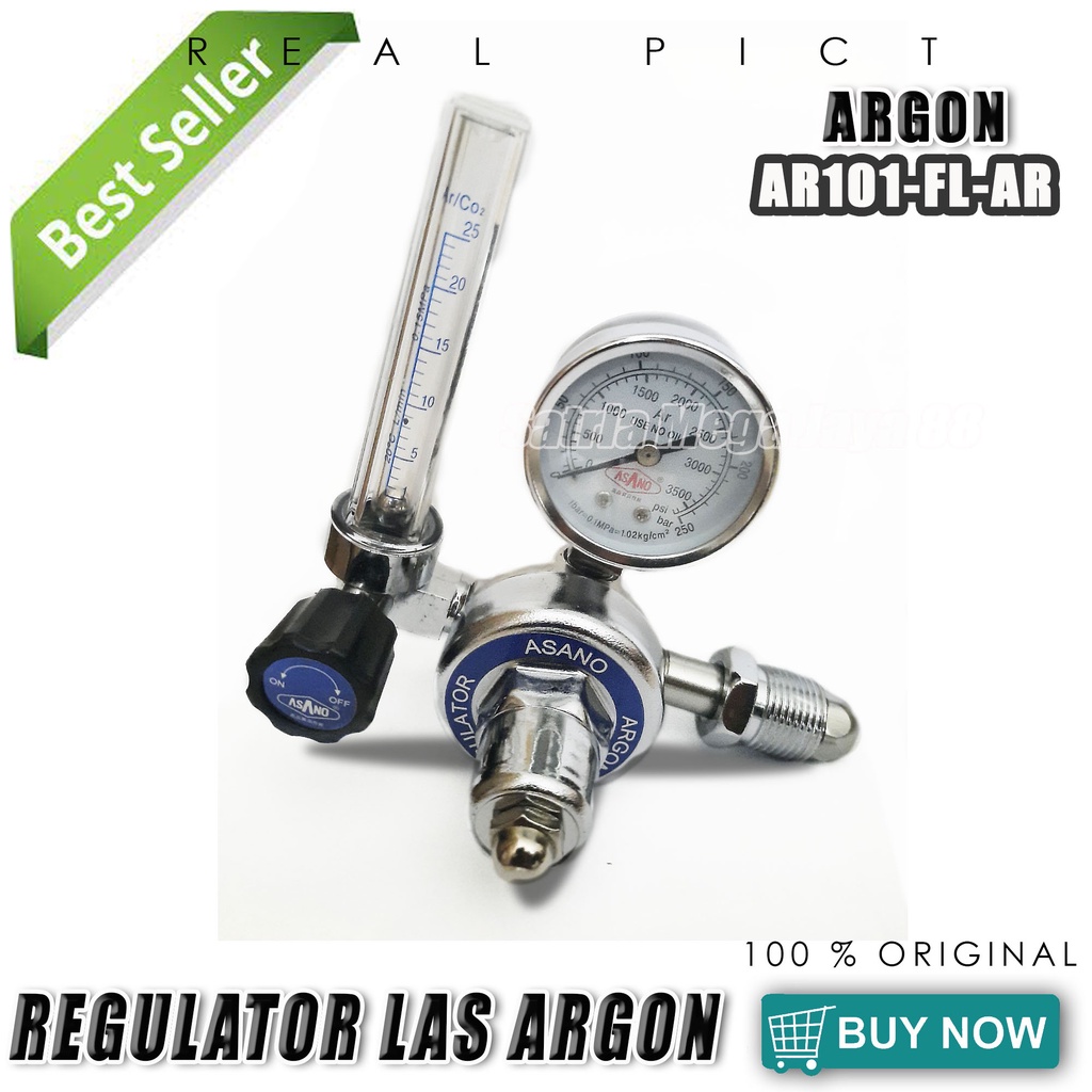 Jual PROMO!!! ASANO AR101-FL-ARRegulator Las Argon - Tabung Las | Shopee Indonesia