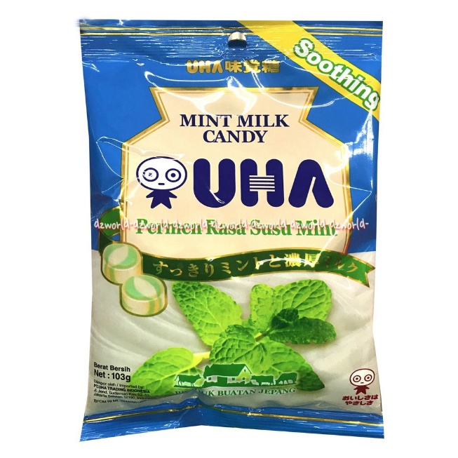 Jual Uha 103gr Macha Milk Candy Permen Rasa Susu Teh Hijau Stroberi Mint Permen Susu Manis ...