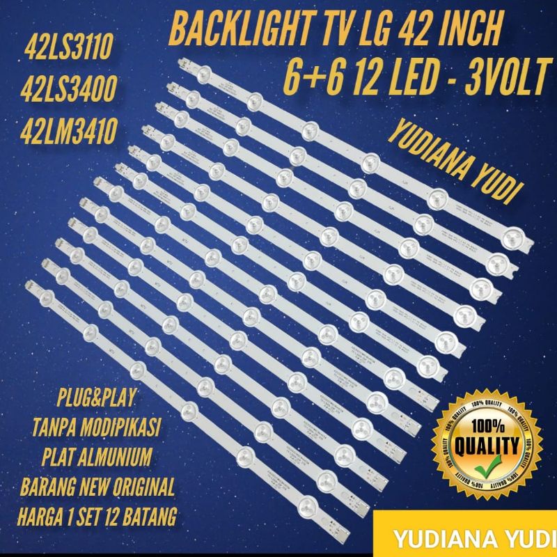 Jual BACKLIGHT LAMPU LED TV LG 42 INCH 42LS3110 42LS3400 42LS | Shopee Indonesia