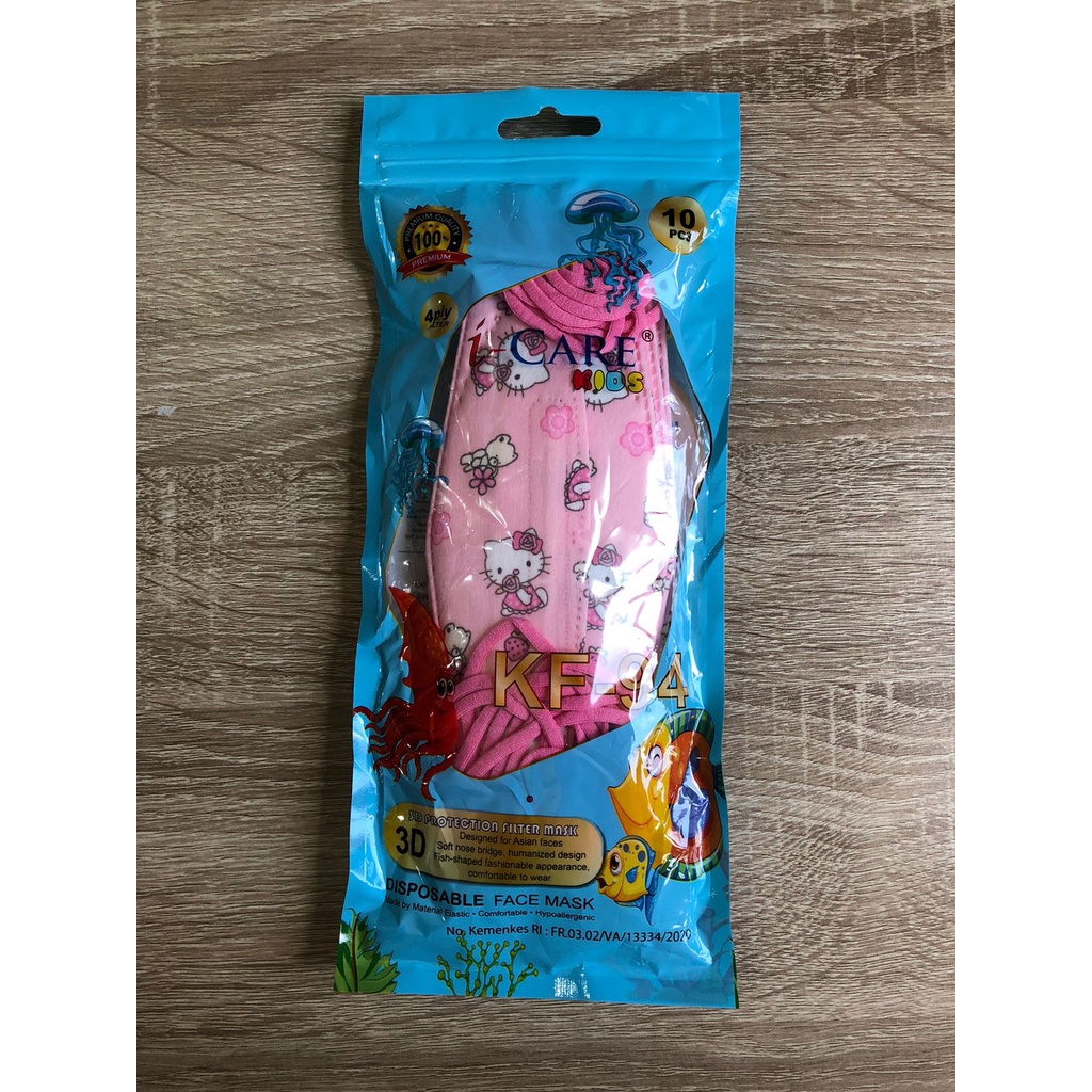 Jual Masker ANAK KF94 tebal i-Care Chasa korea face mask motif icare ...