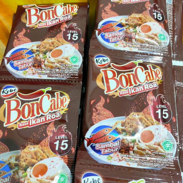 Jual Boncabe Bon Cabe Level 15 Rasa Ikan Roa 4,5 gram Sachet | Shopee ...