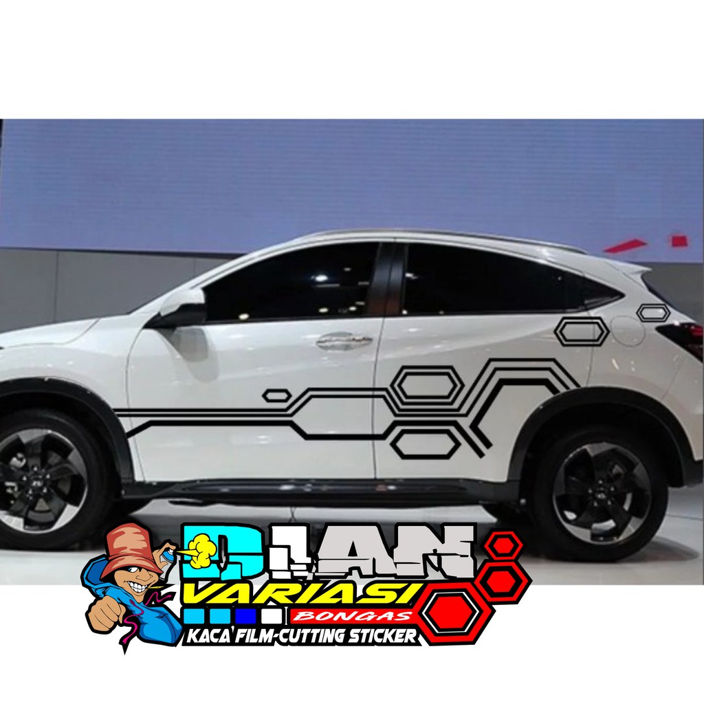 Jual sticker body hrv bonus sticker nama. Bisa perubahan warna | Shopee ...