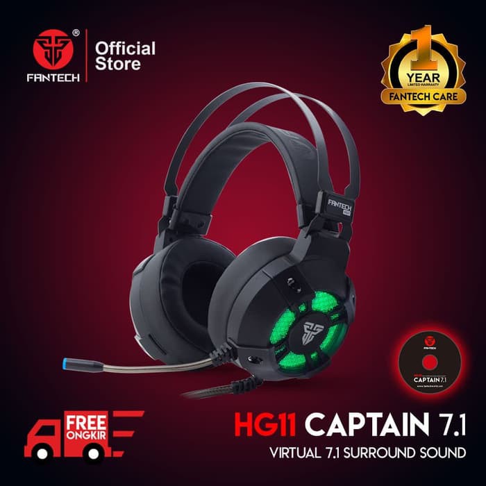 Jual Fantech Gaming Headset HG11 CAPTAIN 7.1 AG0196 | Shopee Indonesia