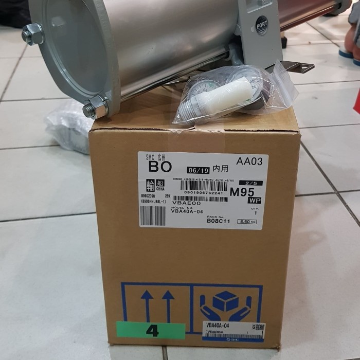 Jual BOOSTER REGULATOR SMC VBA40A-04GN / VBA40 KONDISI NEW 100% KOMPLIT ...