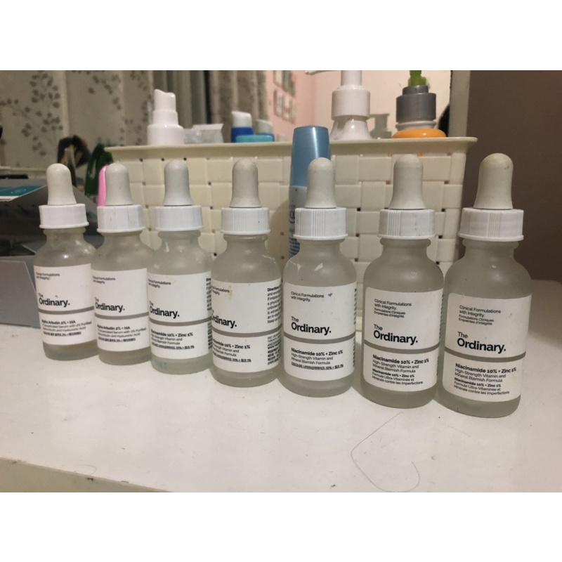 Jual EMPTIES / BOTOL KOSONG THE ORDINARY SERUM NIACINAMIDE & ALPHA ...