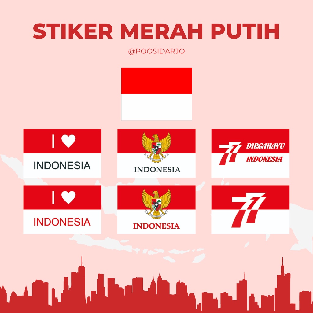 Jual STIKER PIPI STIKER MERAH PUTIH STIKER KEMERDEKAAN | Shopee Indonesia