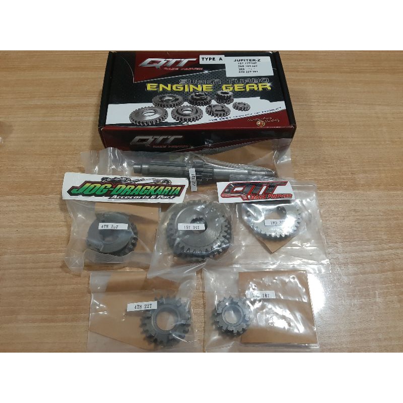 Jual GEAR RASIO GEAR BOX ENGINE YAMAHA JUPITER-Z QTT RACING TYPE A 13/ ...