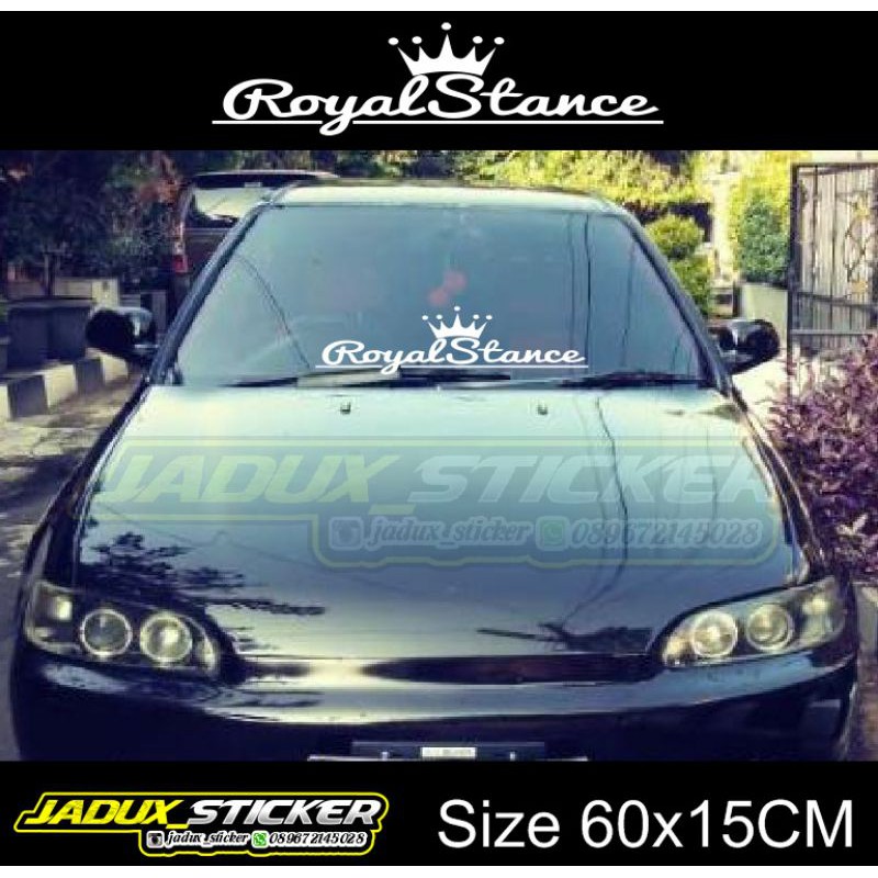 Jual STICKER KACA MOBIL ROYAL STANCE (COD) | Shopee Indonesia