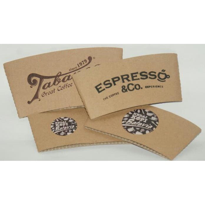 Jual Promo!! Sleeve / Jaket Penahan Panas Untuk Paper Cup 8Oz, 12Oz ...