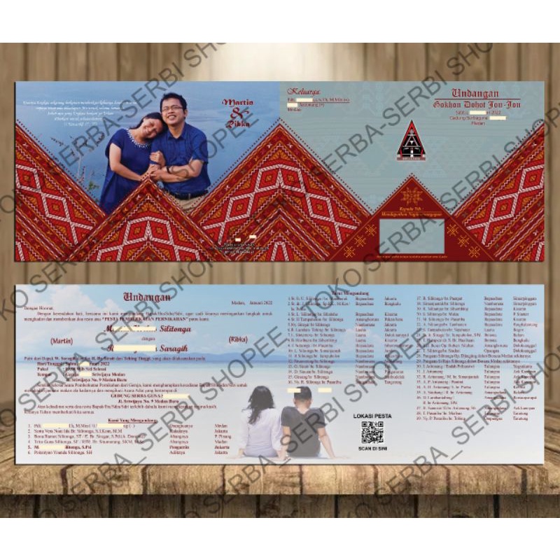 Jual UNDANGAN ADAT BATAK TOBA TIMBAL BALIK | Shopee Indonesia