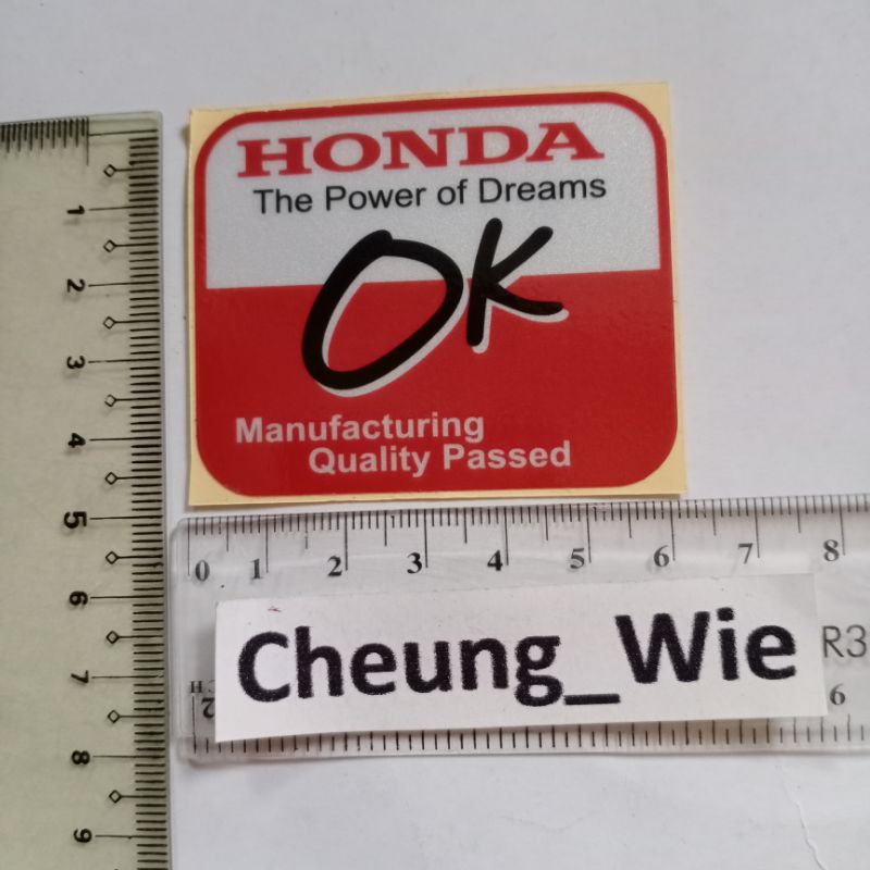 Jual stiker - sticker logo Honda The power of Dreams OK Manufacturing ...