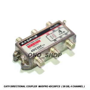 Jual CATV Directional Coupler MASPRO 4DC20FCS ( 20 dB, 4 Channel ...