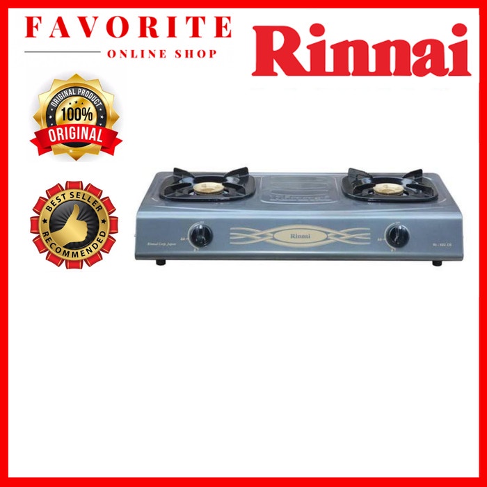 Jual KOMPOR GAS RINNAI RI 522 S ORIGINAL KOMPOR GAS 2 TUNGKU RI-522S ...