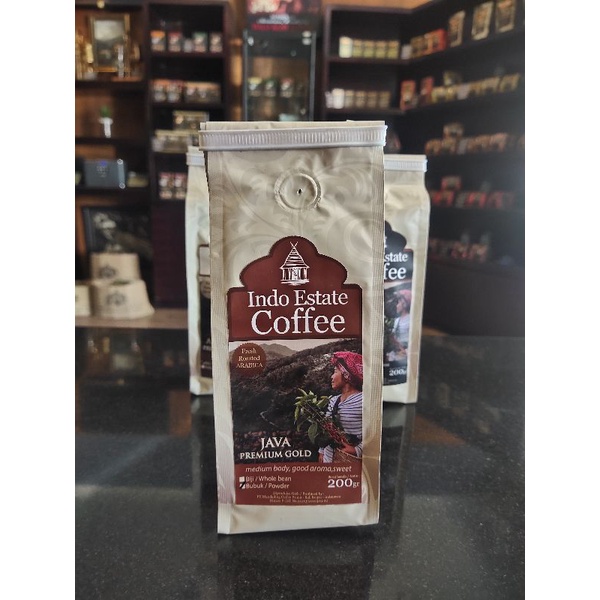 Jual JAVA PREMIUM GOLD 200gr ( Indo Estate Coffee) | Shopee Indonesia