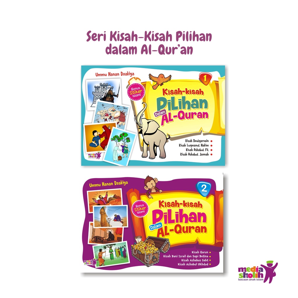 Jual Seri Kisah-kisah Pilihan dalam Al-Quran (2 Jilid) + Free Stiker Islami | Shopee Indonesia