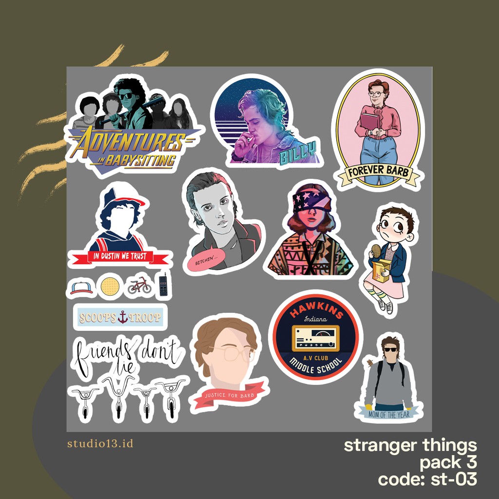 Jual Stranger Things Sticker Pack | Shopee Indonesia