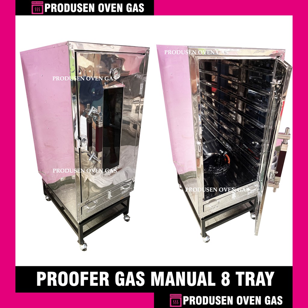 Jual Proofer Roti 8 Tray Stainless Pengembang Adonan Roti donat pizza ...