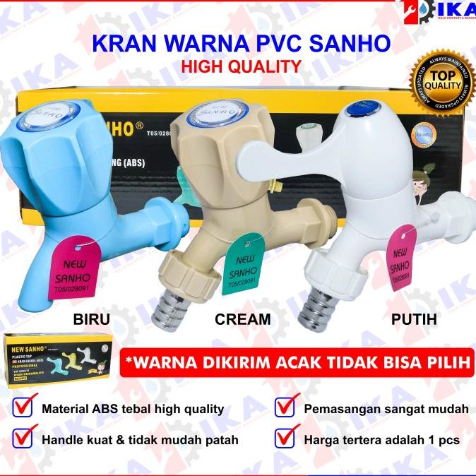 Jual Kran air PVC SANHO / Kran Tembok Plastik / Kran Air Murah TERHEBOH ...