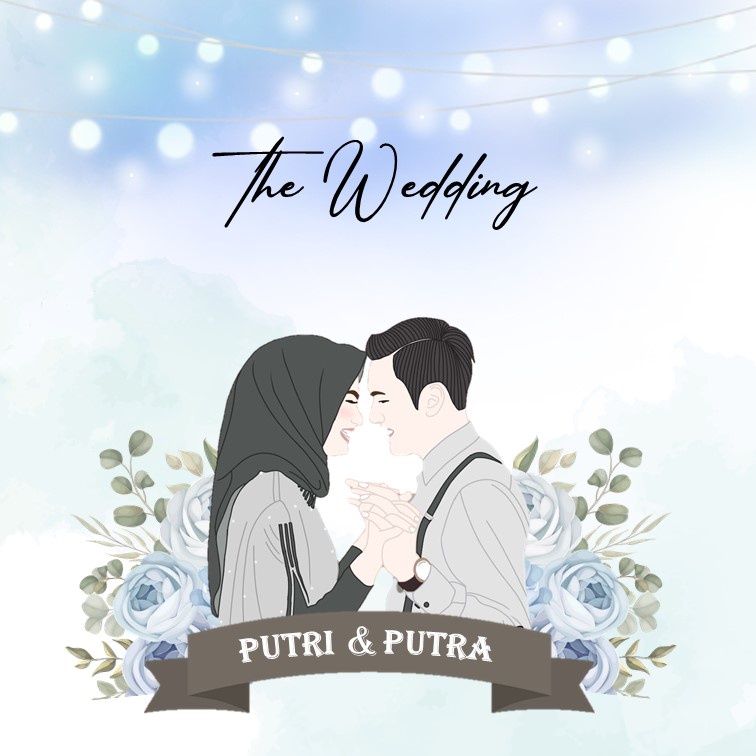 Jual Video Undangan Digital Tema Biru Muda / Undangan Digital ...