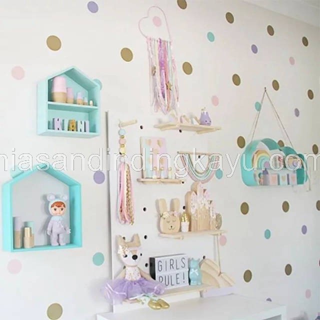 Jual HDK Wall sticker boho polkadot aesthetic stiker kamar dekorasi ...