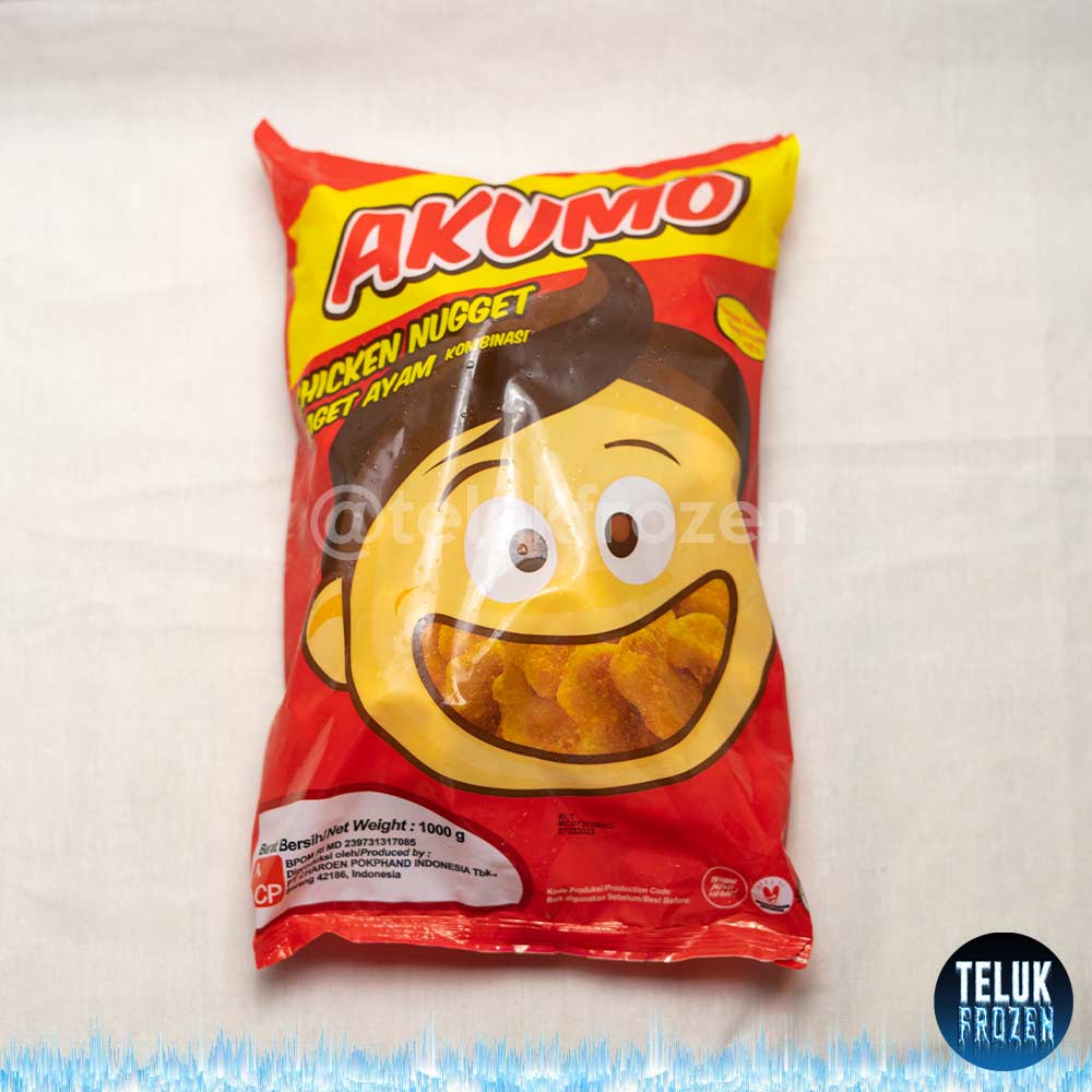 Jual akumo nugget 1kg / naget ayam akumo / akumo chicken nuget 1000g ...