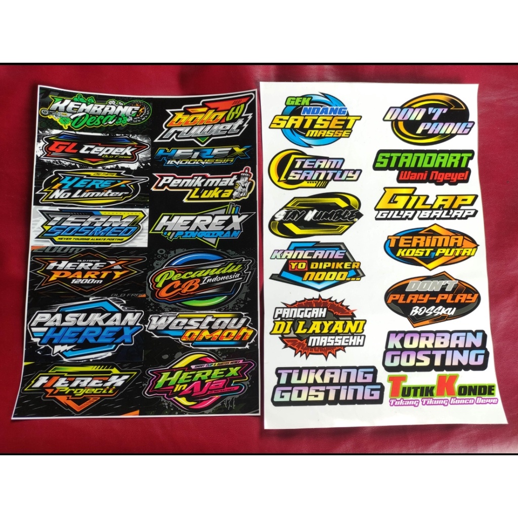 Jual Stiker,Stiker Motor, stiker racing, stiker helm,stiker murah ...
