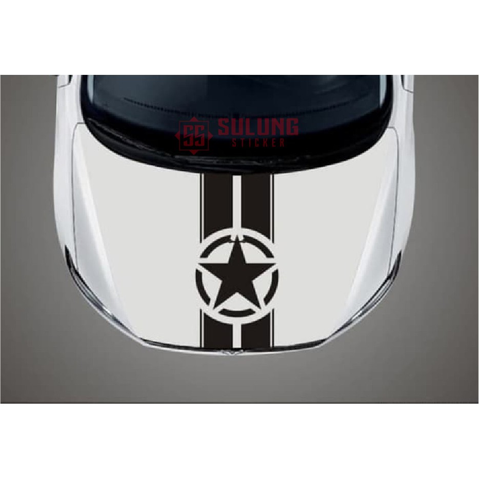 Jual Stiker Kap Mesin Mobil Cutting Sticker Variasi | Shopee Indonesia