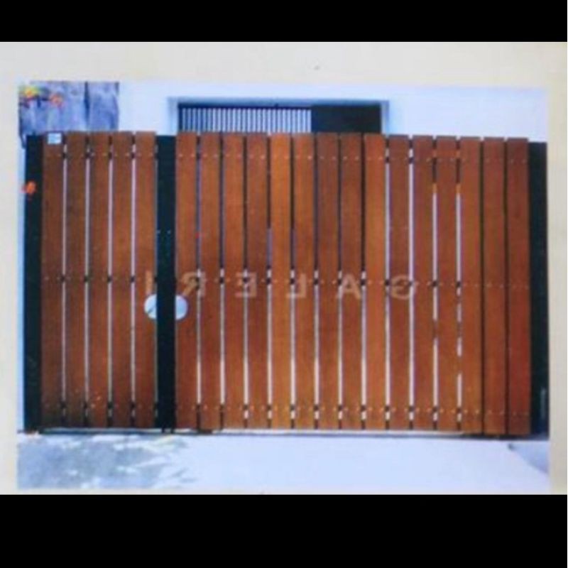 Jual pagar besi motif kayu papan grc | Shopee Indonesia
