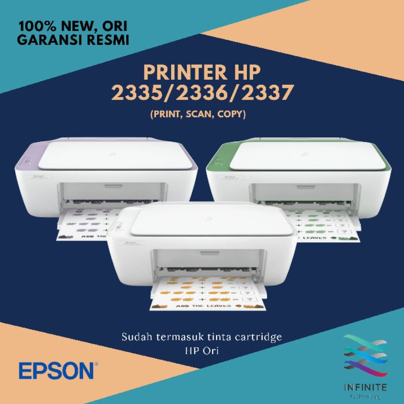 Jual HP DeskJet Ink Advantage 2135 2335 2336 2337 Print Scan Copy All-In-One Printer | Shopee ...