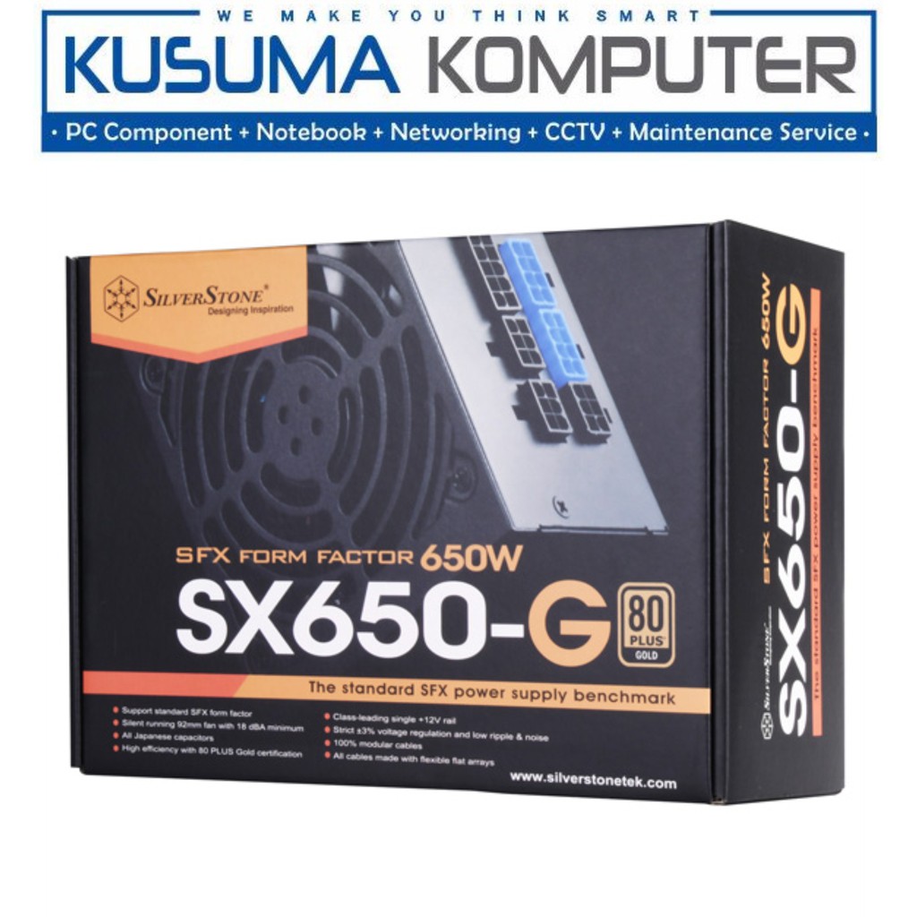 Jual Silverstone SX650-G SFX PSU 650 650W 80+ Full Modular | Shopee Indonesia