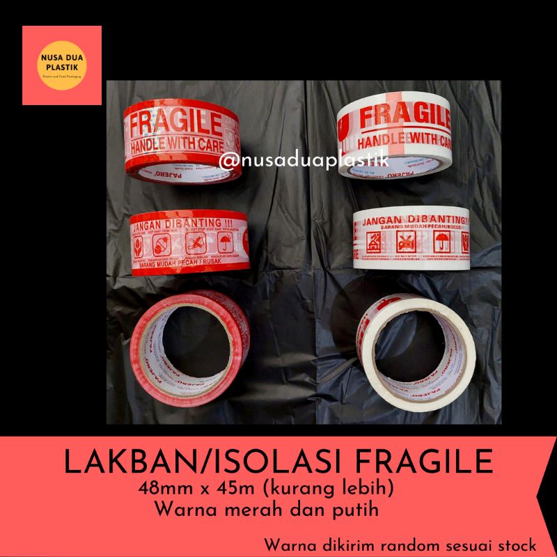 Jual Lakban Isolasi Fragile Besar jangan dibanting | Shopee Indonesia