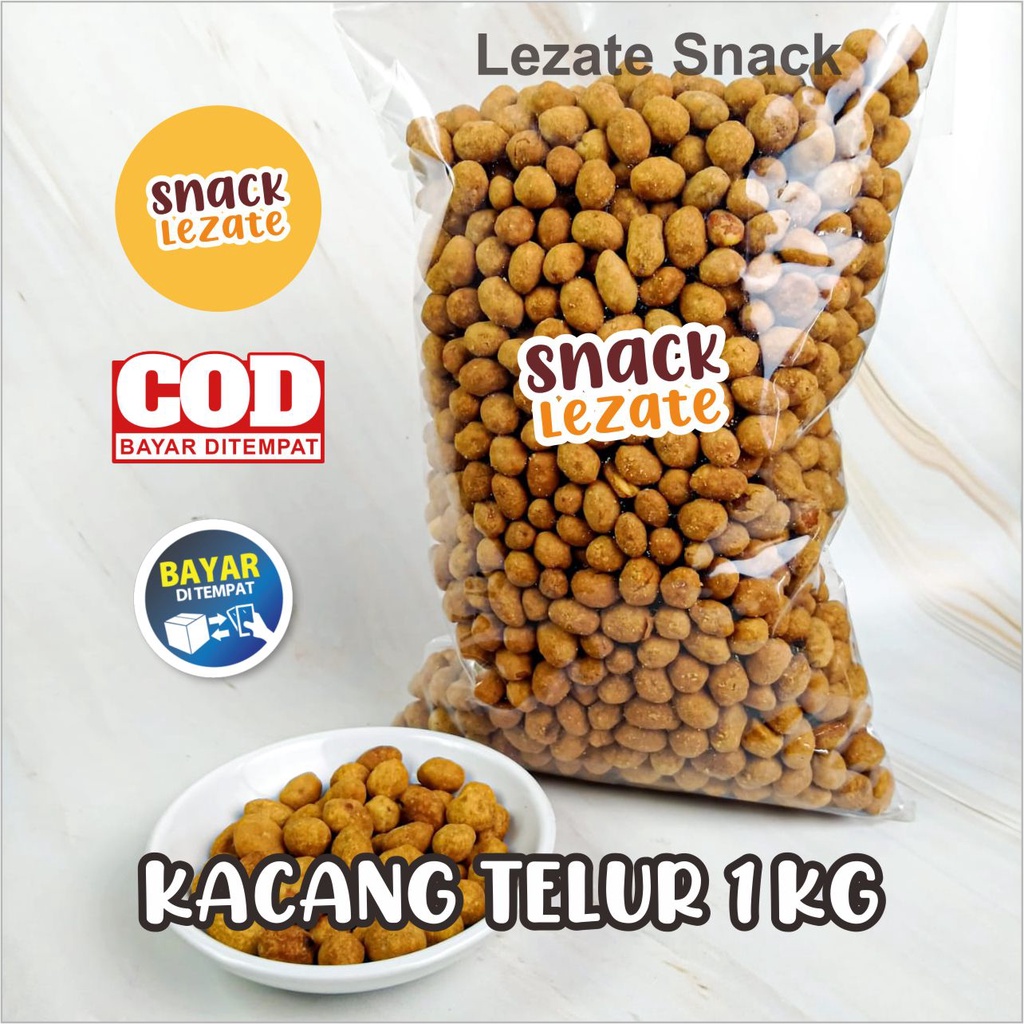 Jual Sedap Snack - Kacang Telur Kiloan 1Kg Goreng Super Murah / Kacang ...