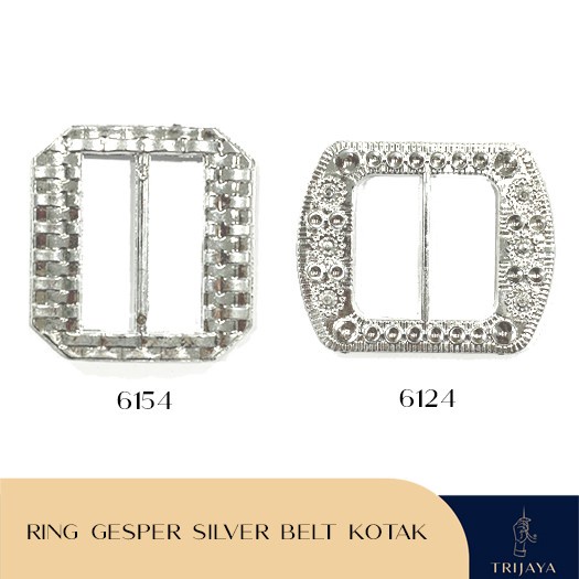Jual Trijaya Ring Gesper Silver Belt - Bentuk Kotak Besar (Per Lusin ...