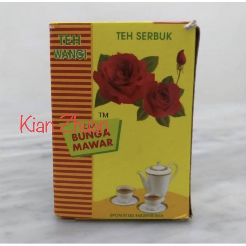 Jual Teh Wangi cap Bunga Mawar 50gr / Teh Mawar | Shopee Indonesia