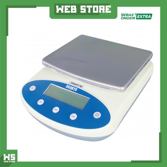 Jual Timbangan Sojikyo Digital Portable Scale LED Analitik Emas Laboratorium 15kg Presisi ...